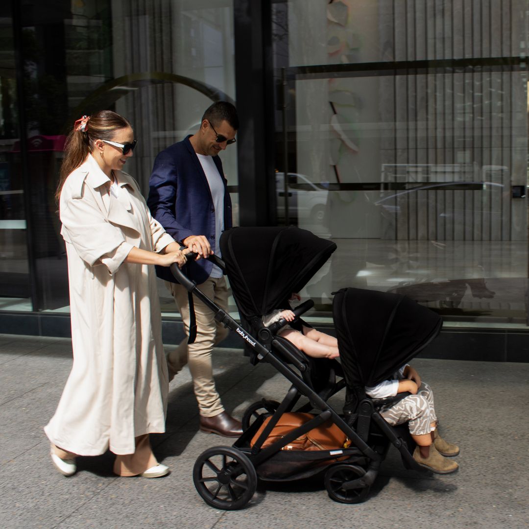 Doppio Plus Double Pram | 18 Seating Configurations | Inline Pram ...