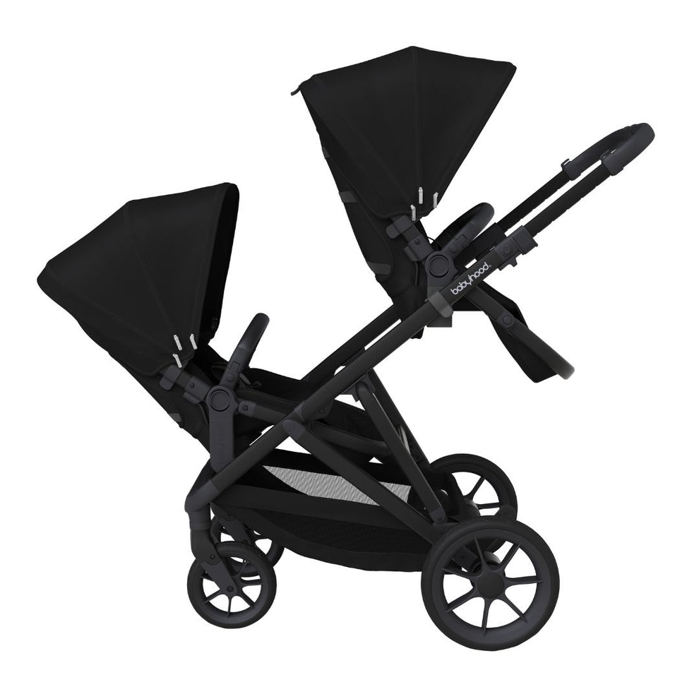 Doppio Plus Double Pram | 18 Seating Configurations | Inline Pram ...